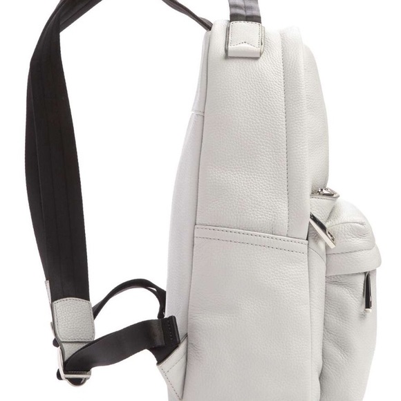 Marc Jacobs | Bags | Marc Jacobs Grey Mini Varsity Leather Backpack ...
